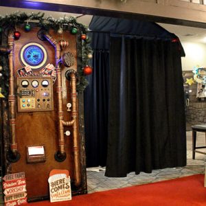 Our Vintage Steampunk Wedding Time Machine Photo Booth Rental