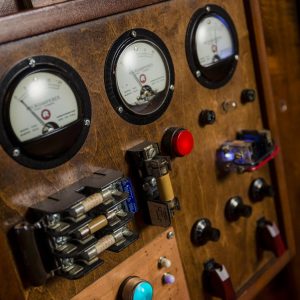 Our Vintage Steampunk Wedding Time Machine Photo Booth Rental
