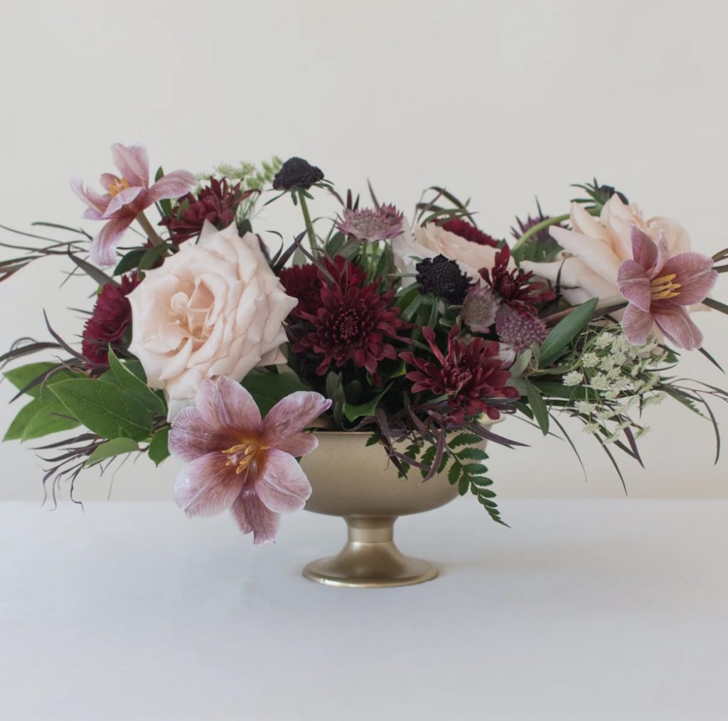 Rose Gold Compote Vase - Eventlyst